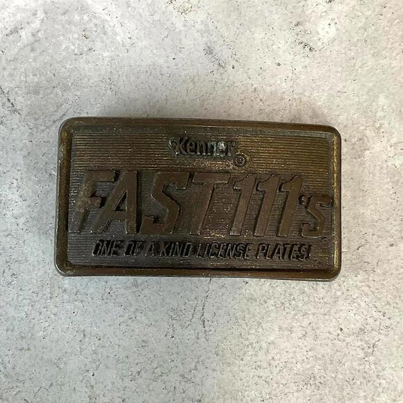 Accessories | Vtg 8s Kenner Fast 111s One Of A Kind License Plates 1982 ...